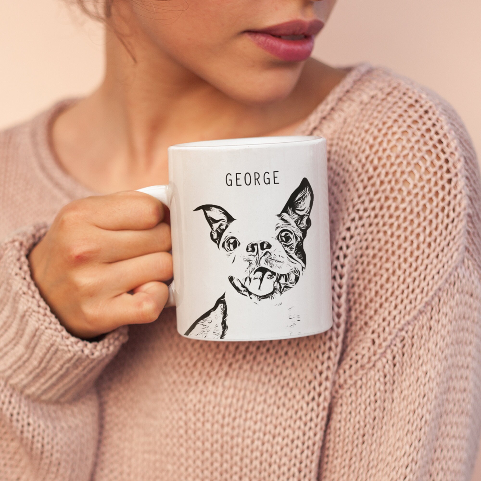 Custom Dog Mom Mug Personalized Dog Coffee Cup Gift for | Etsy