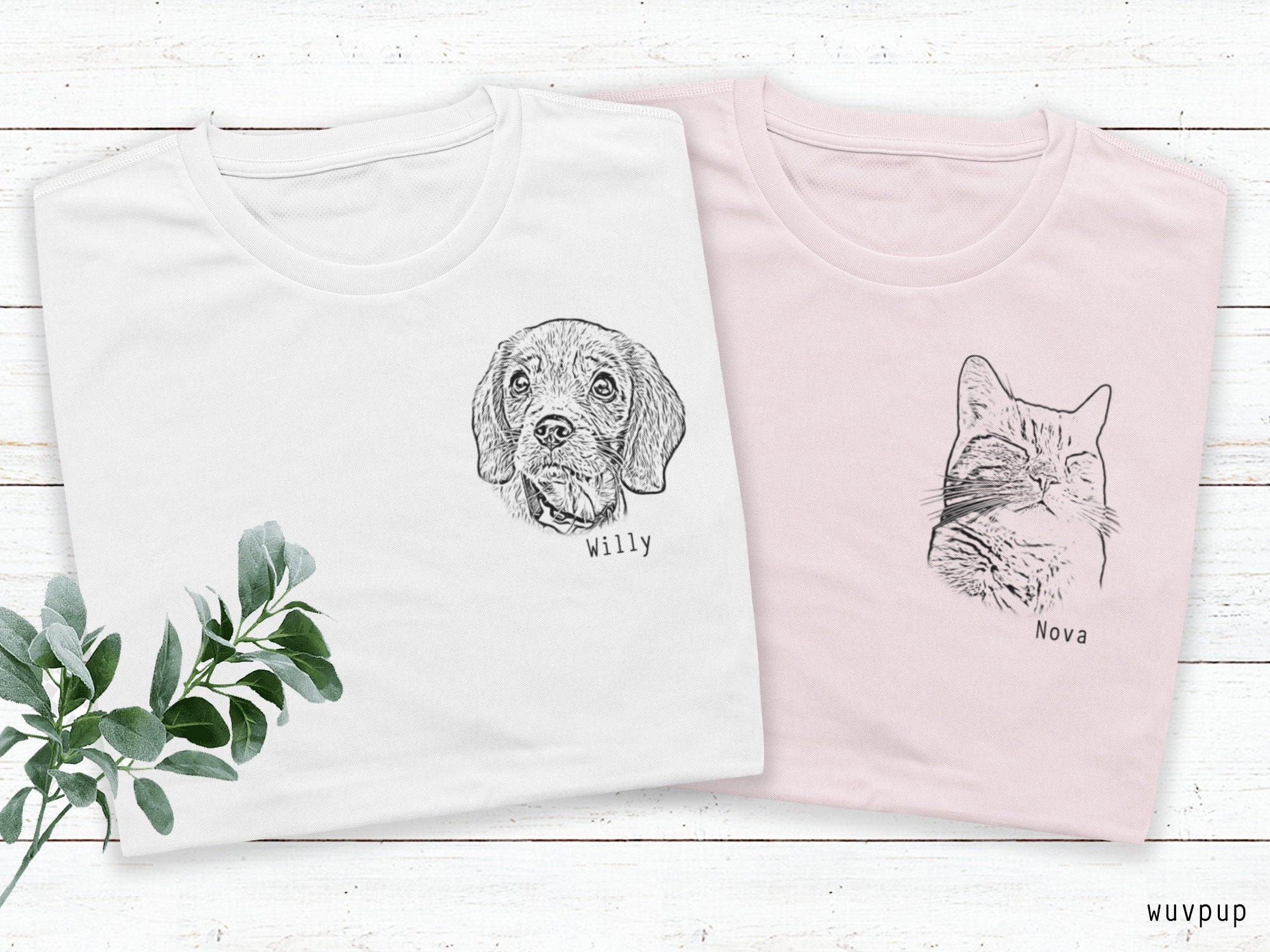 Custom Dog Face Shirt - Made From Your Photo - Personalized Dog T-shirt ...