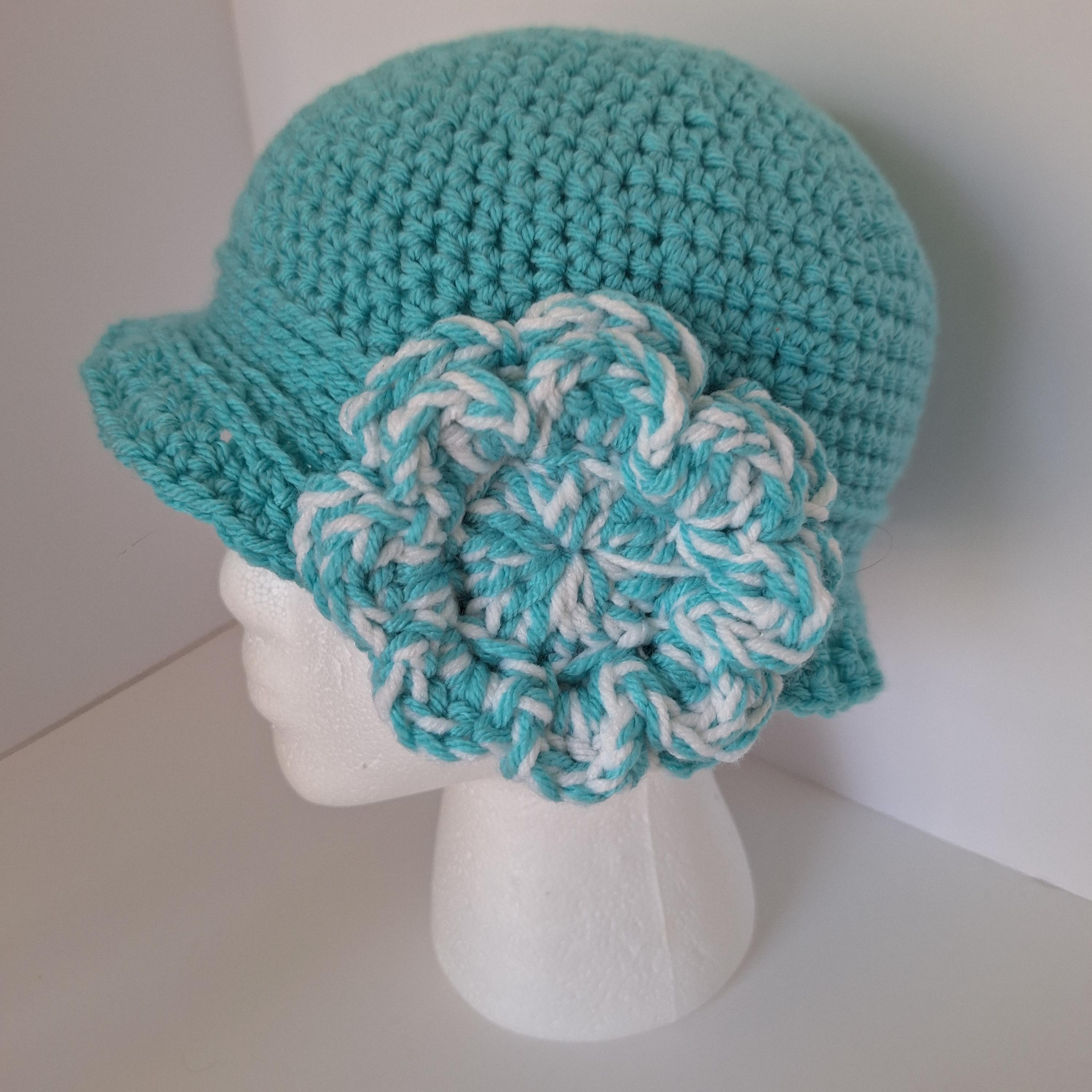 Handmade Crochet Flapper Hat, 1920s Style Cloche, Unique Gatsby ...