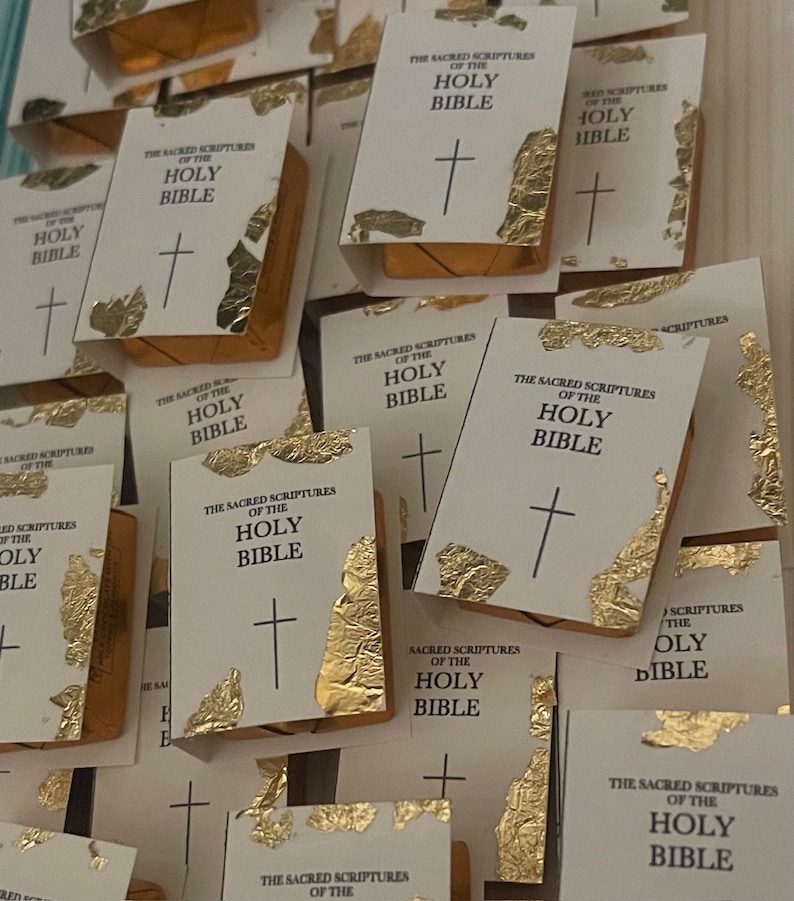 Mini Bible Candy Wrapper Favors (for Golden Nuggets) - Etsy