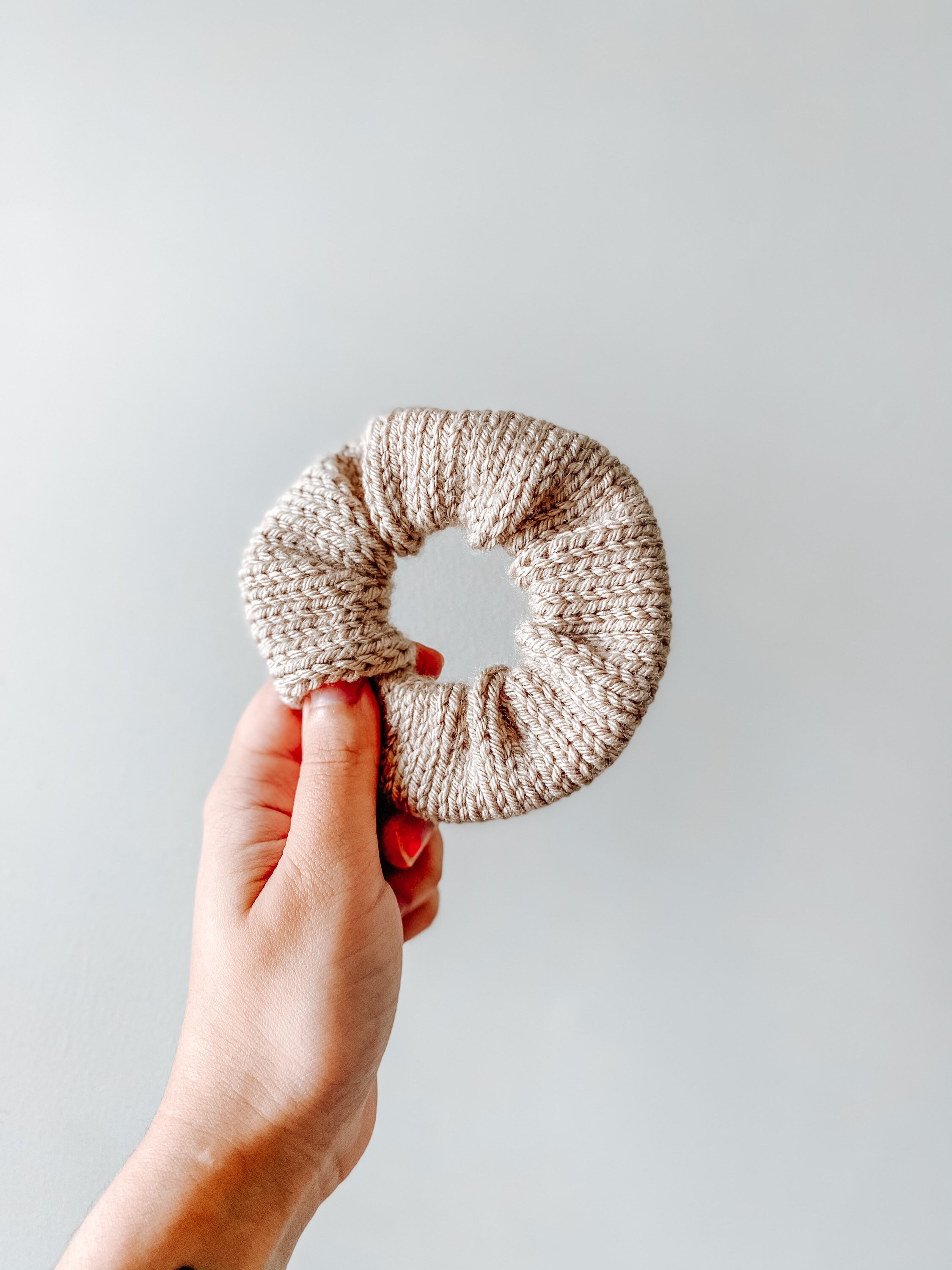 Basic Knit Scrunchie Set Neutral 4 Pack | Etsy