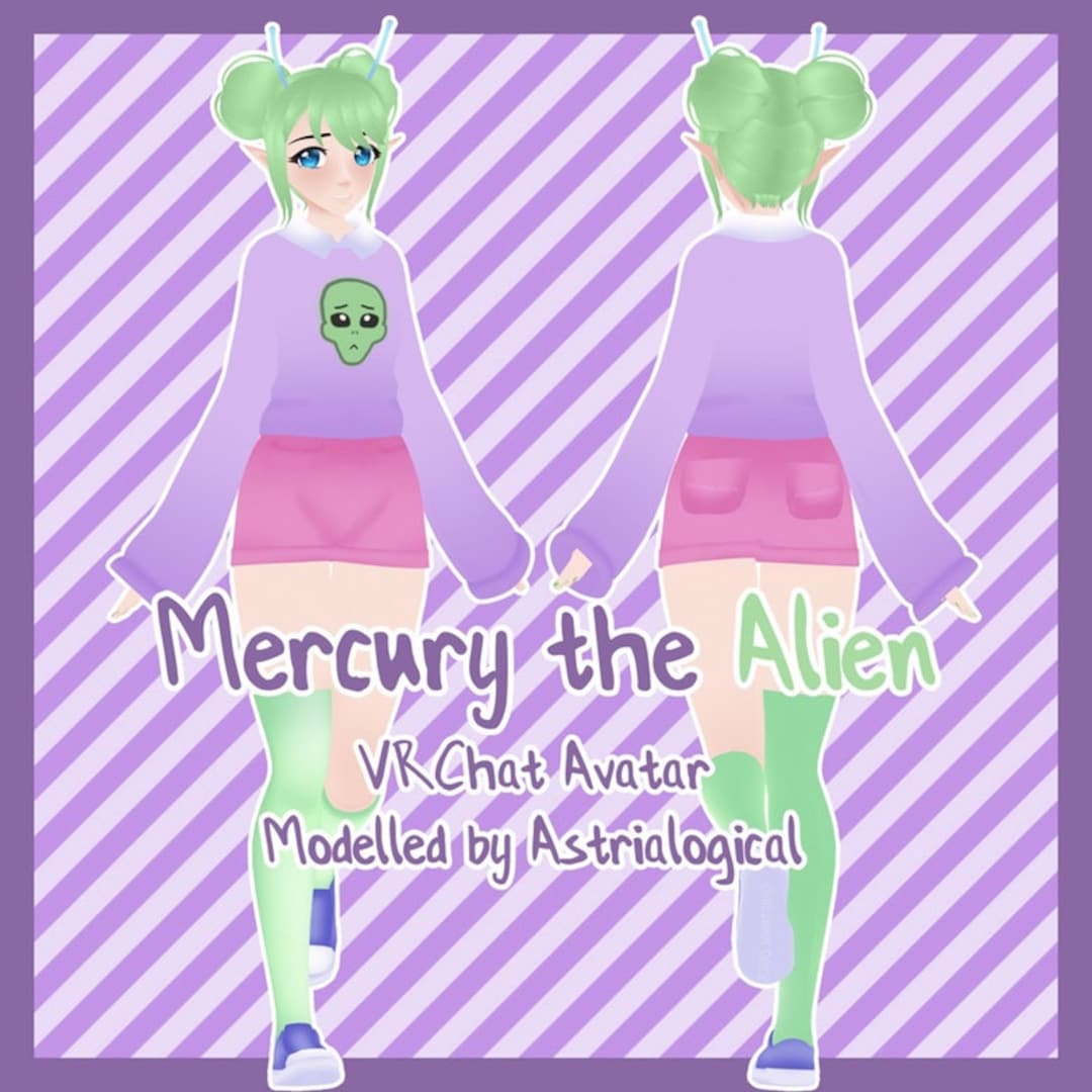 Vrchat Avatar: 3D Alien Girl - Etsy