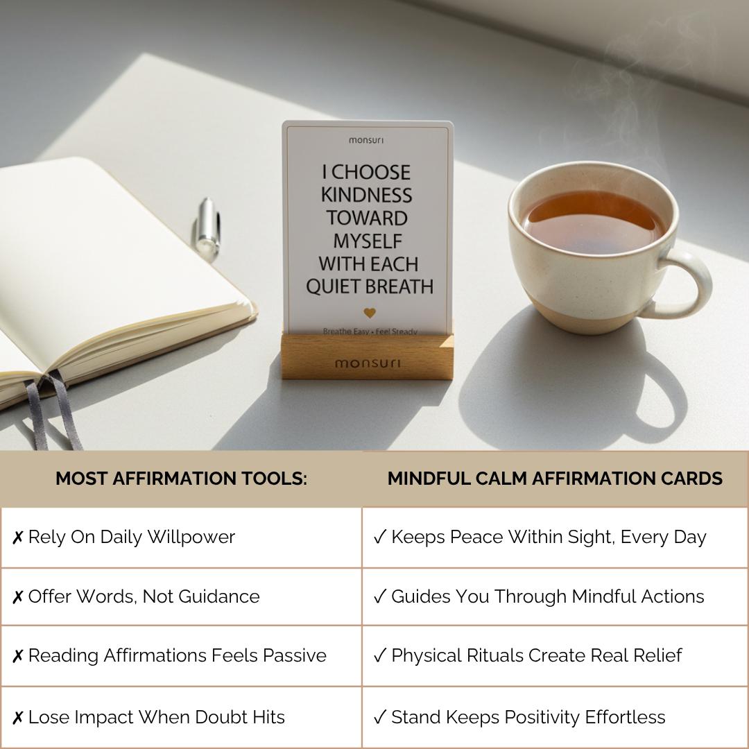 Mindful Affirmation Cards for Calm and Emotional Balance – 31 Stress ...