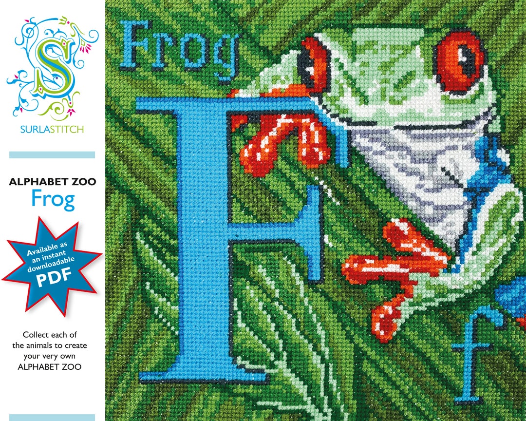 Alphabet Zoo - DIY Instant Digital Download PDF Chart - Cross-stitch ...