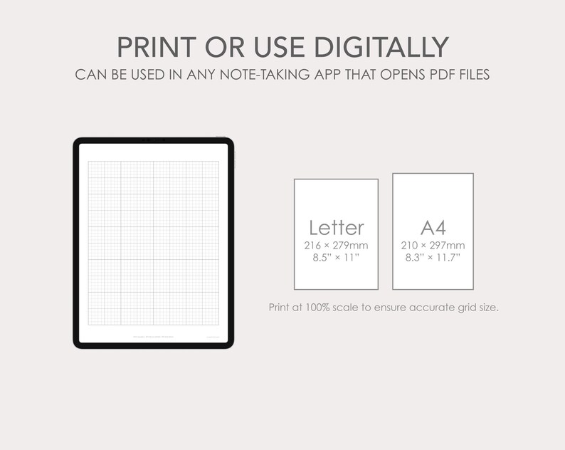 STEM Graph Paper Templates PDF Digital, Printable - Etsy