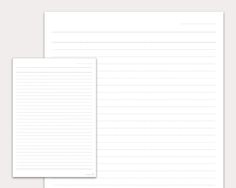 Kokuyo Campus-style Note Paper Templates | PDF | Digital, Printable - Etsy