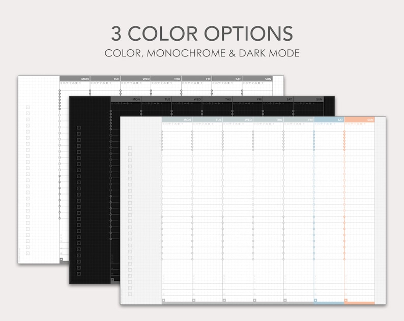 Jibun Techo-style Individual Planner Templates | Monthly, Weekly | PDF ...