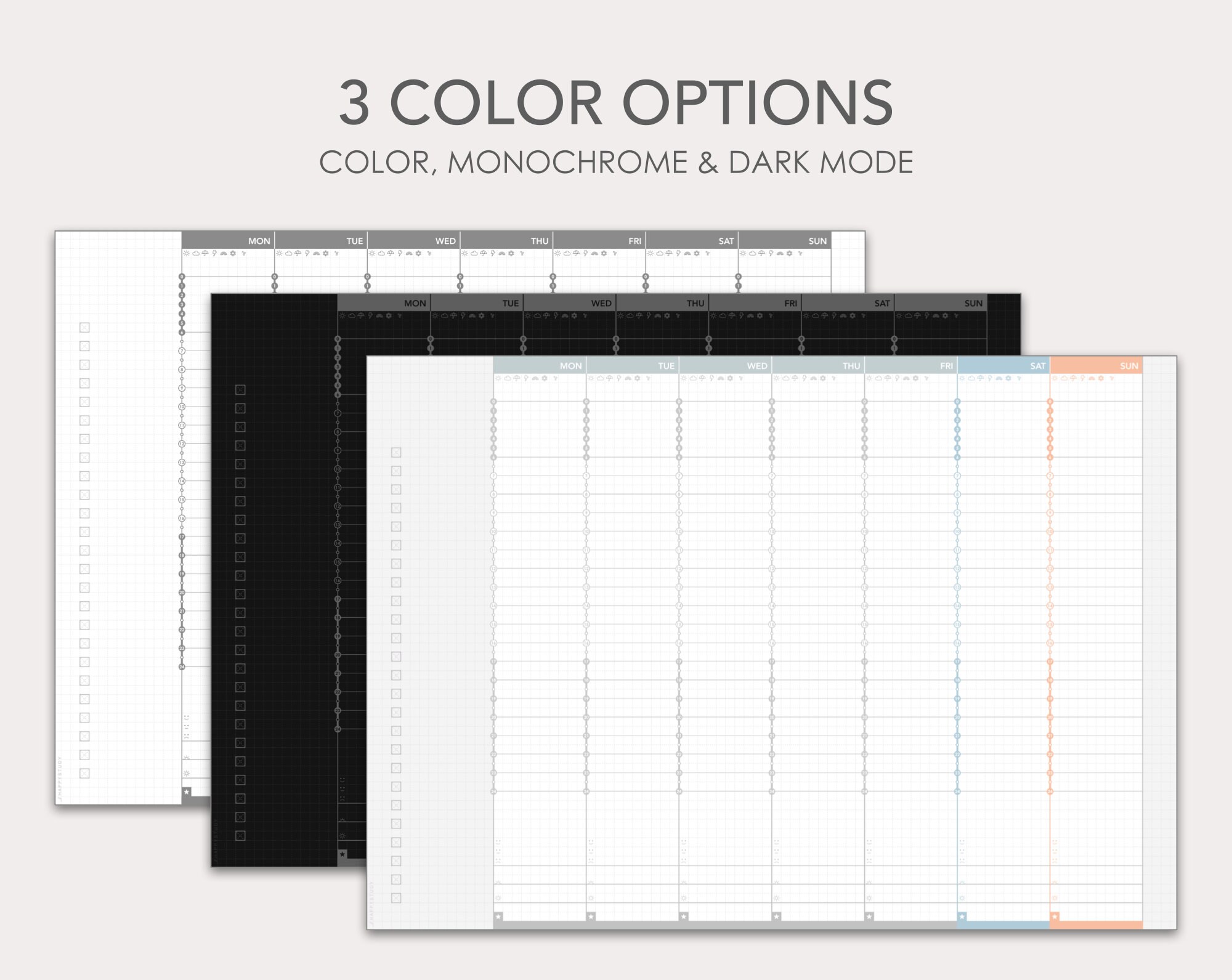 Jibun Techo-style Individual Planner Templates | Monthly, Weekly | PDF ...