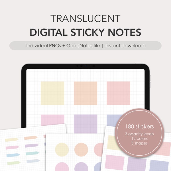 Pastel Sticky Notes - Etsy