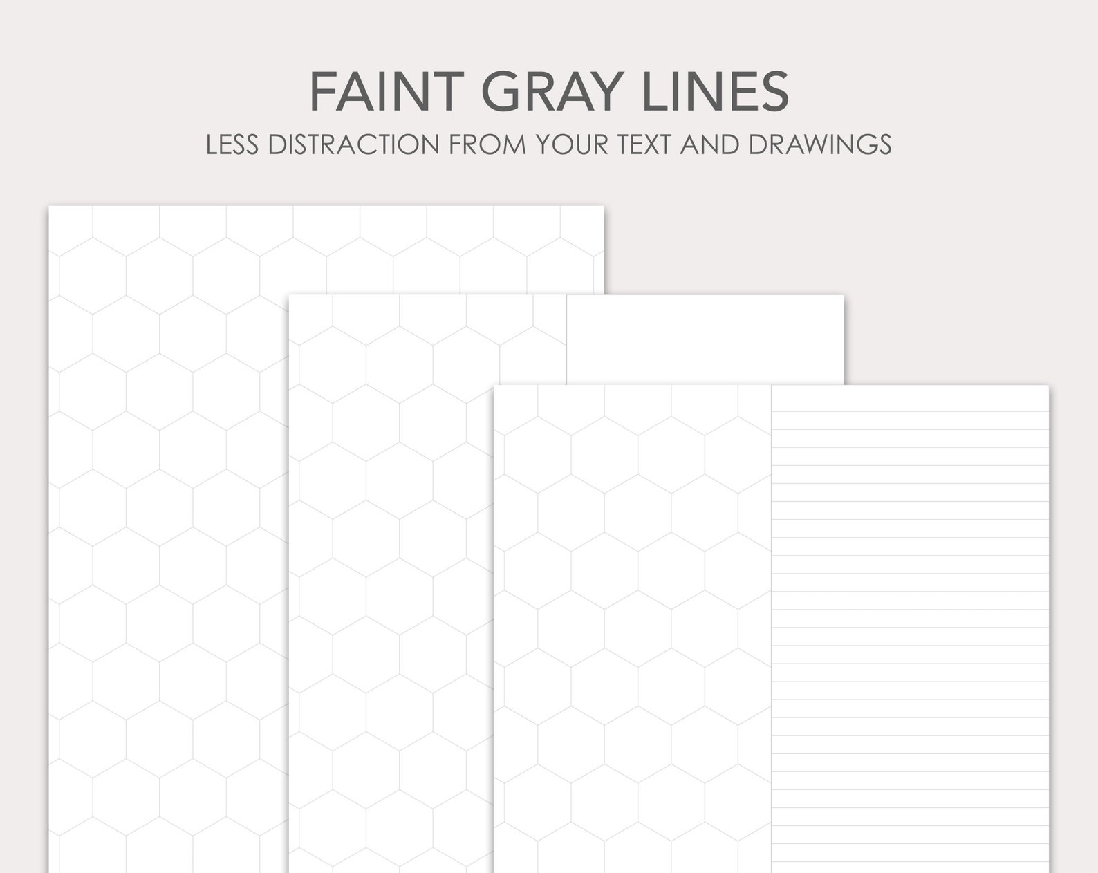 Hexagonal Organic Chemistry Paper Templates | PDF | Digital, Printable ...