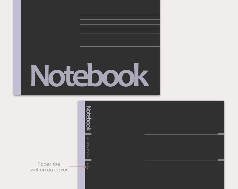 Kokuyo Campus-style Digital Notebook Covers Dark Colors - Etsy