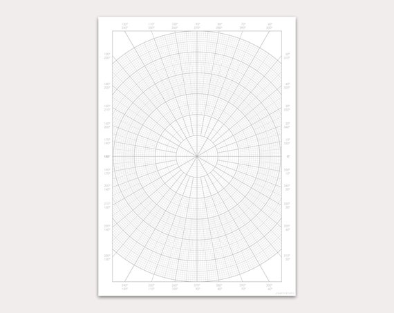 Labeled Polar Graph Paper