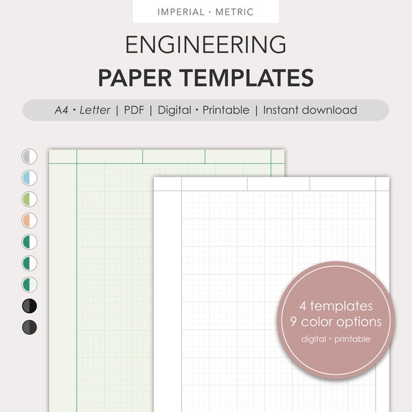 Engineering Paper Goodnotes Template - Etsy