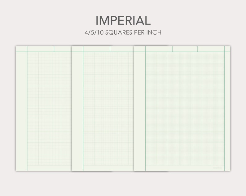 Engineering Paper Templates | PDF | Digital, Printable - Etsy