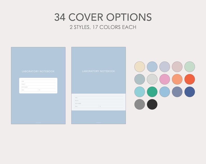 Laboratory Notebook, Logbook Templates | PDF | Digital, Printable - Etsy