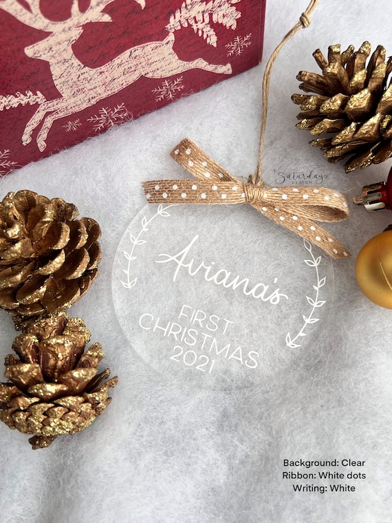 2022 Personalized Baby First Christmas Ornament Custom - Etsy