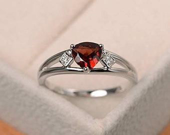 Lab Created Garnet - Etsy