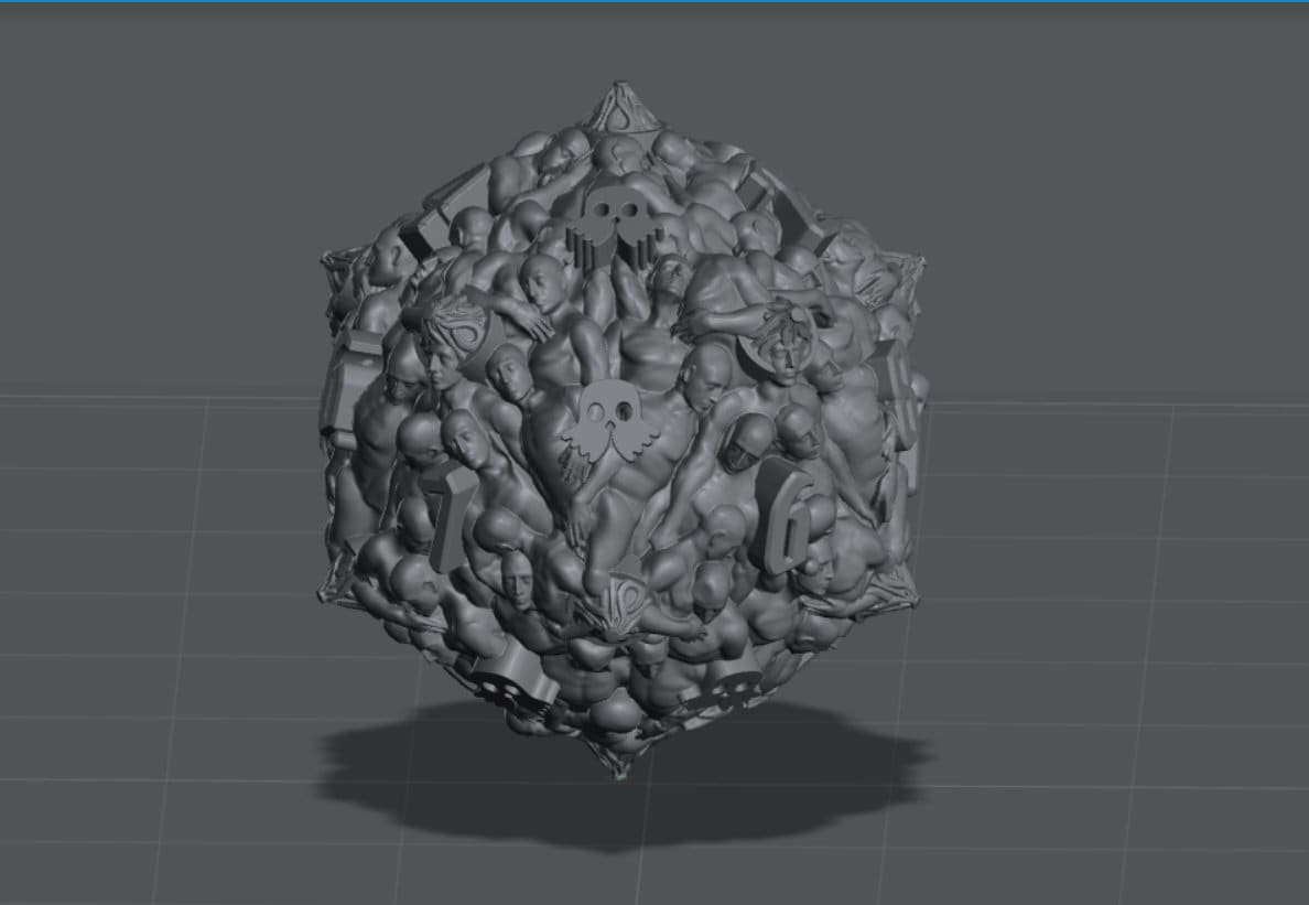 The Dreamer's Dice Set - 3D .stl Files - Compatible With Kingdom Death ...