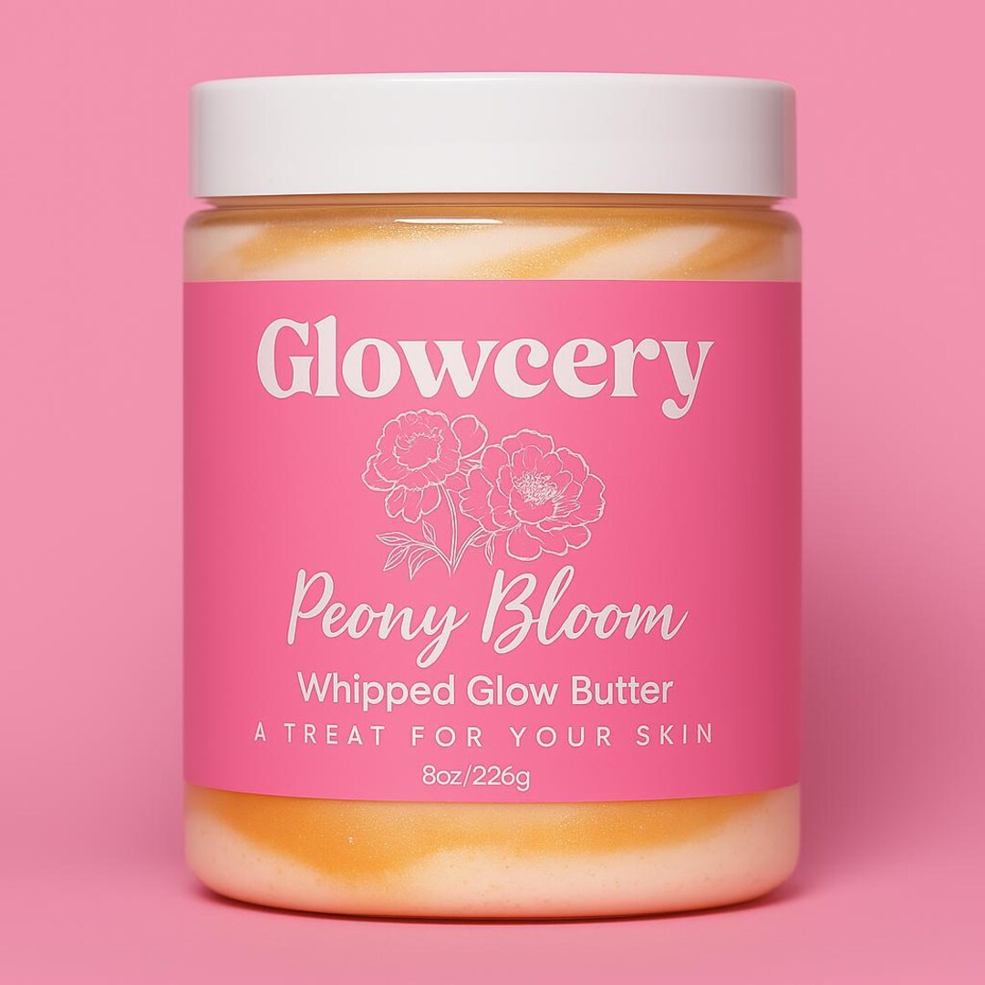 Peony Bloom Glow Butters - Handmade Whipped Body Butter Infused With ...