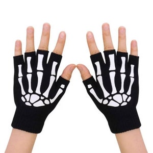 Skull Knitted Women Men Winter Scarf Skeleton Scarves Party - Etsy