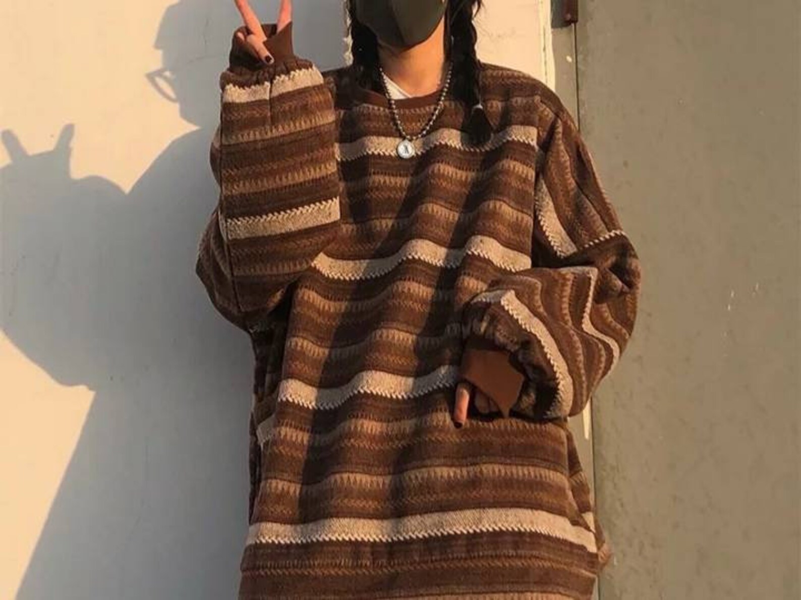 Vintage Knitted Sweater Retro Pullover Women Vintage Striped - Etsy