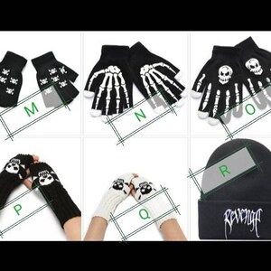 Skull Knitted Women Men Winter Scarf Skeleton Scarves Party - Etsy