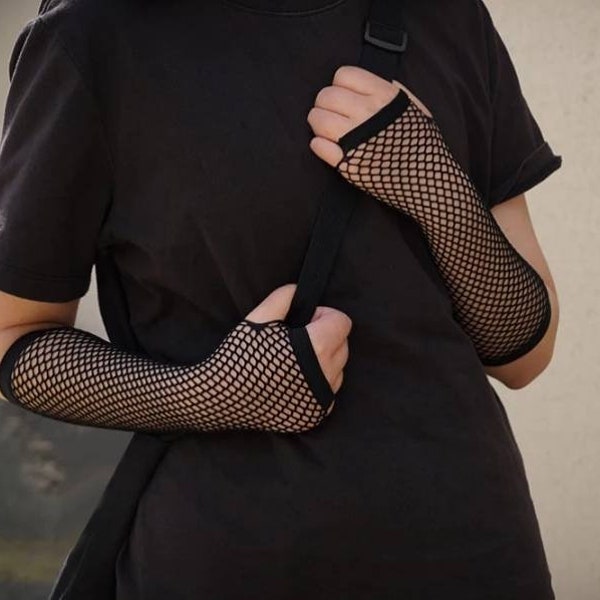 Fishnet Gloves - Etsy