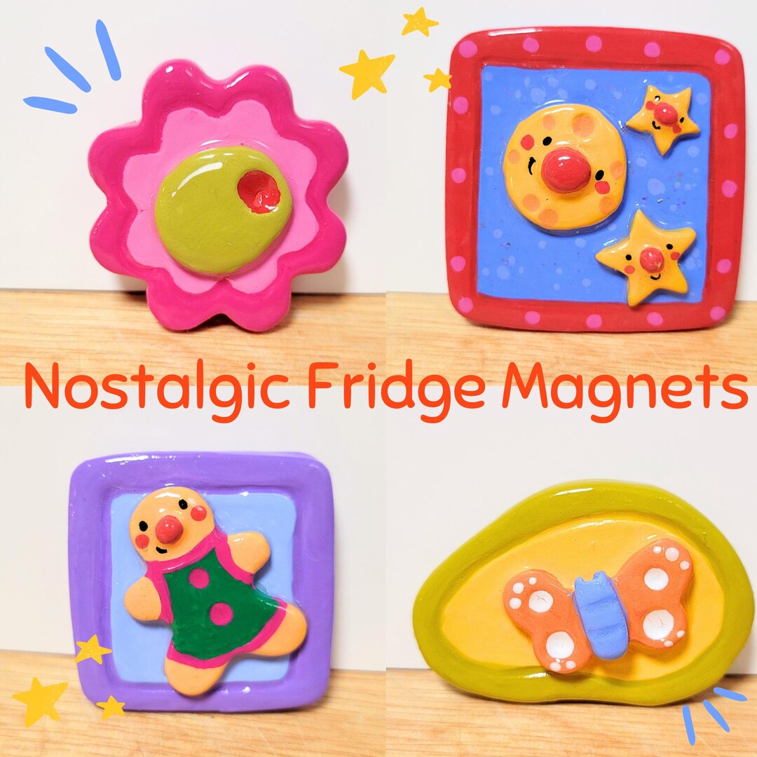2000s Nostalgia Fridge Magnets - Handmade Clay Cuties - Etsy