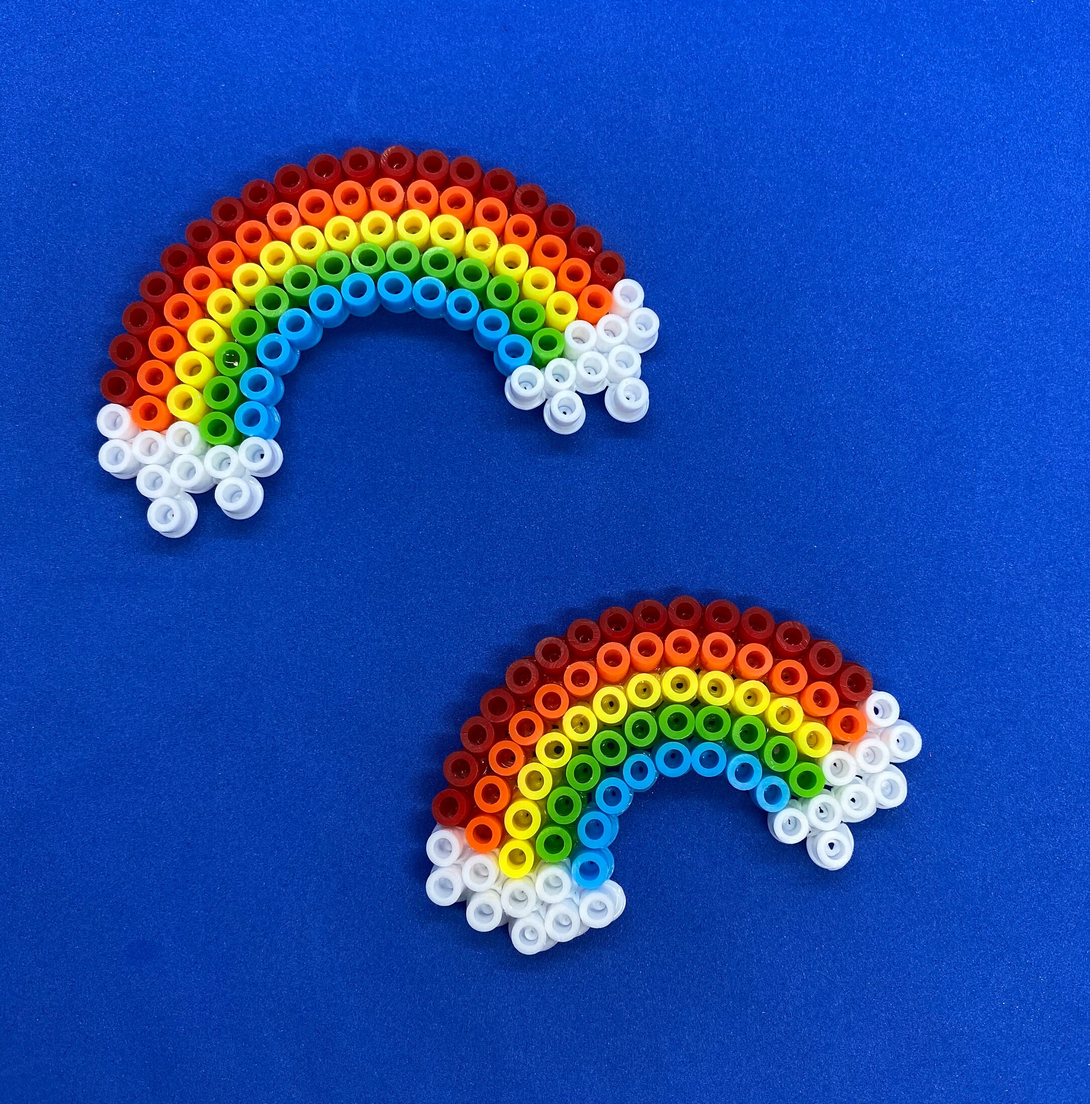 Pyssla magnetics Rainbow for cooler decor multicolor Plastic | Etsy