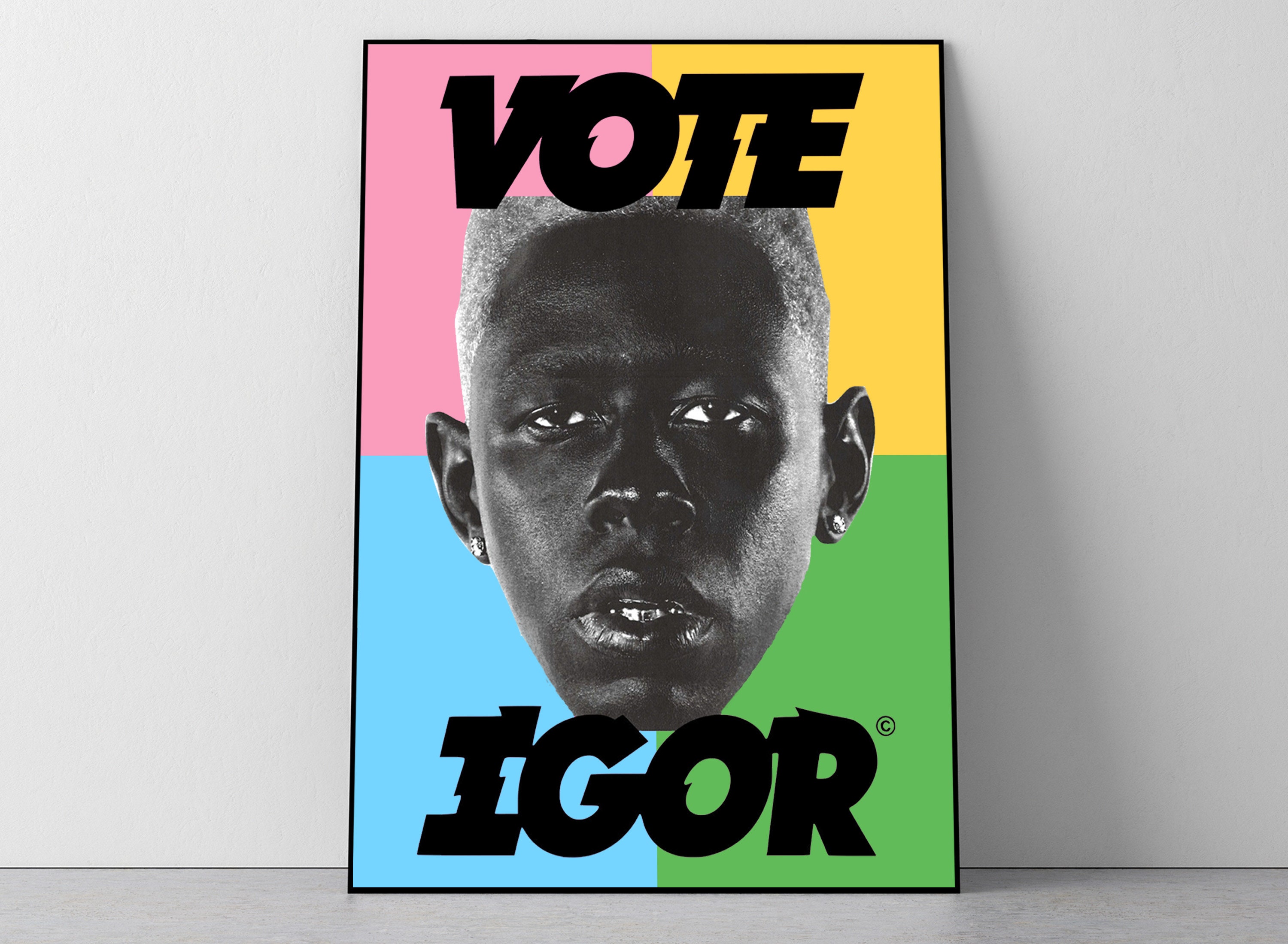 Tyler The Creator Vote IGOR Album Poster Edgy Y2K HipHop | Etsy