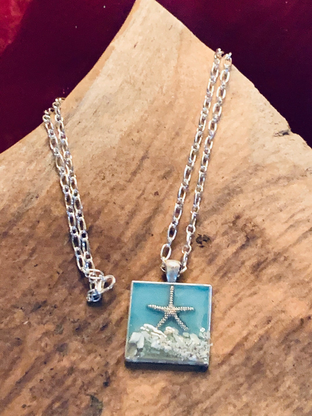 Collier bleu détoile de mer docéan - Etsy France