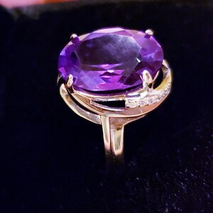 Big Alexandrite Ring, Beautiful 10x14mm Premium Synthetic Gem, 925 ...