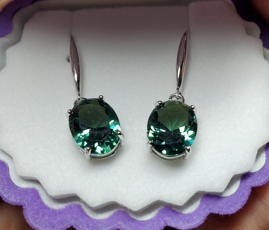 Alexandrite Color-change Earrings, See Video for Colors! 8x10mm ...