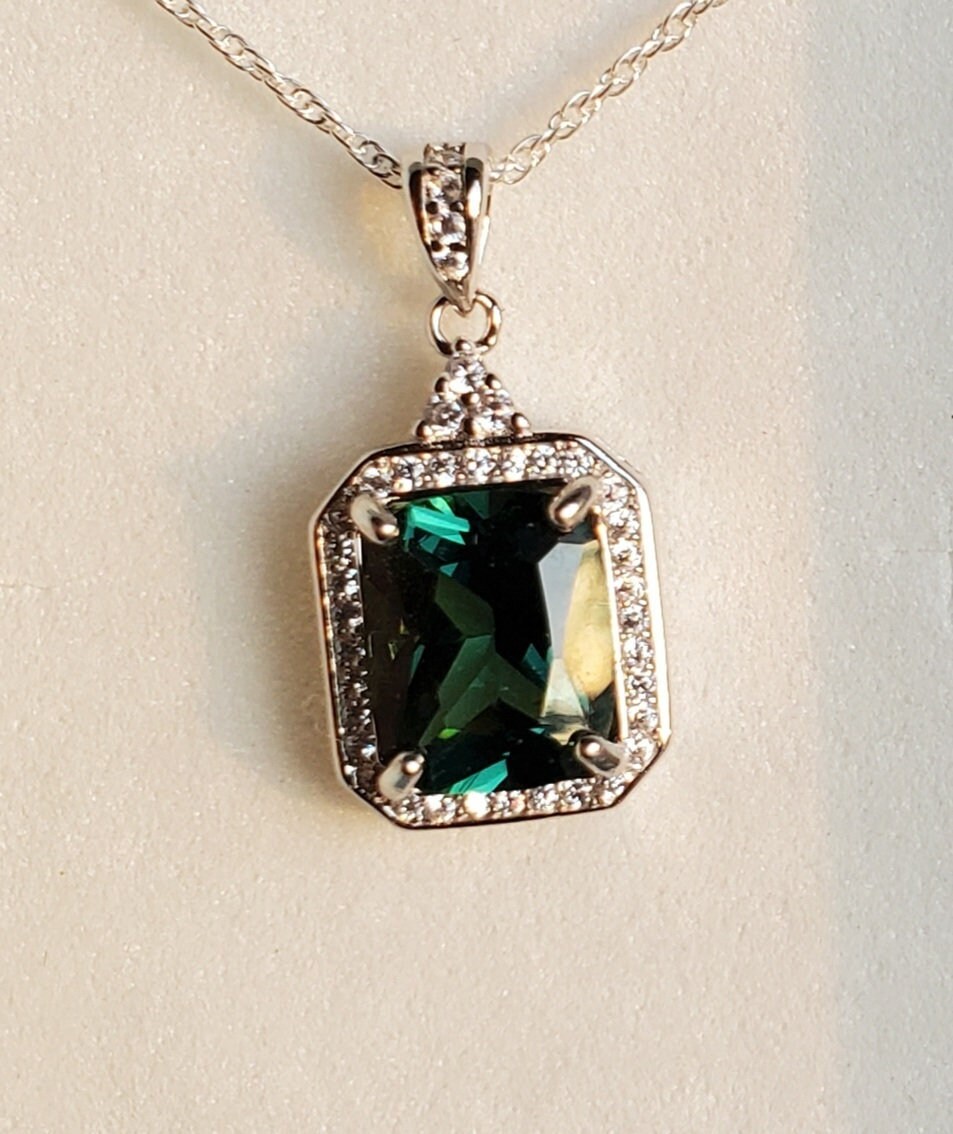 Alexandrite Color-change Rectangle Pendant,see Video! 8x10mm 3.9 Ct ...