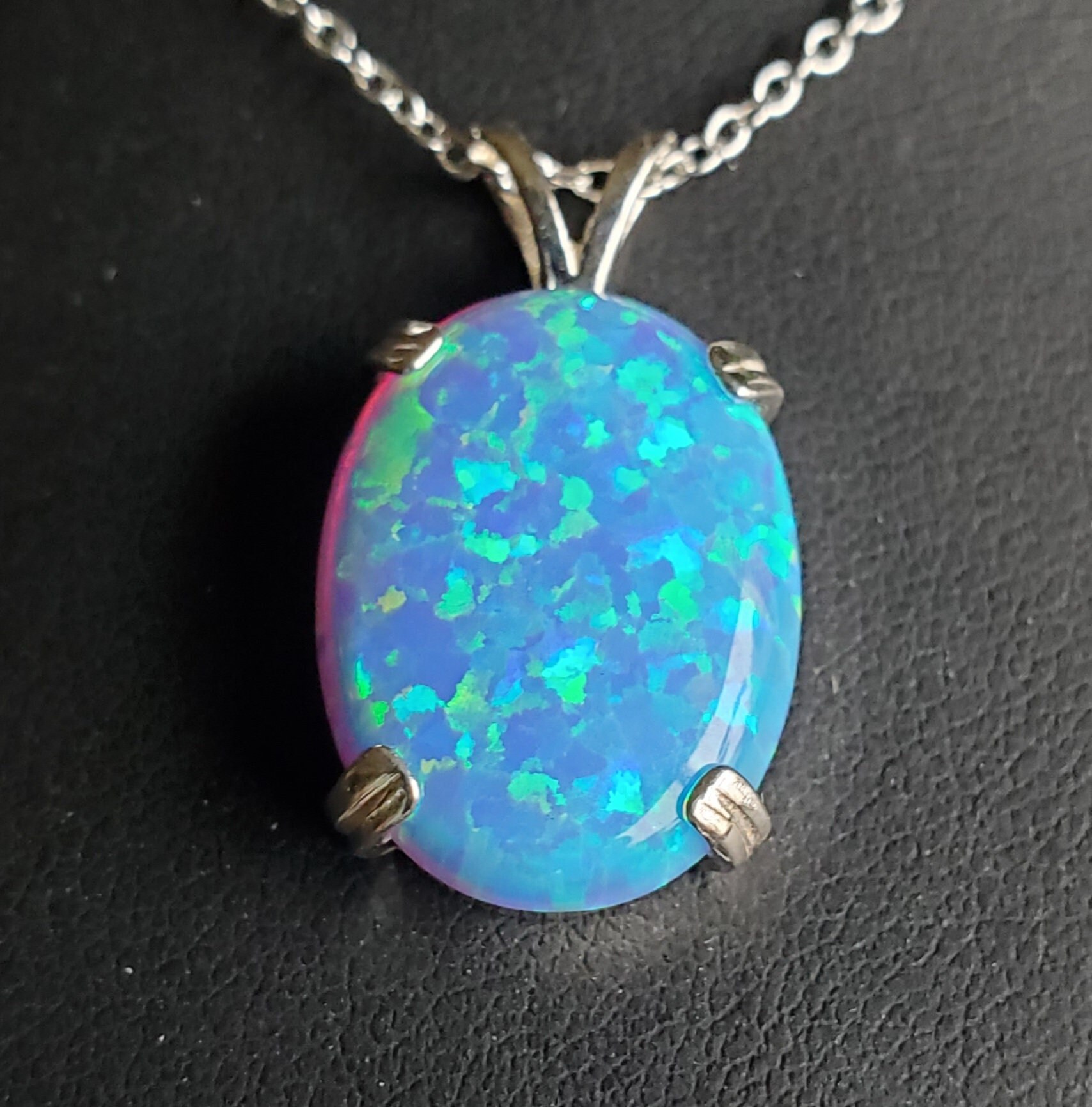 Blue Opal Necklace