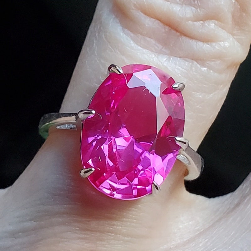 Pink Statement Ring - Etsy