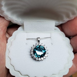 Color-change Halo Necklace, See Video for Color Change! 10mm Round ...