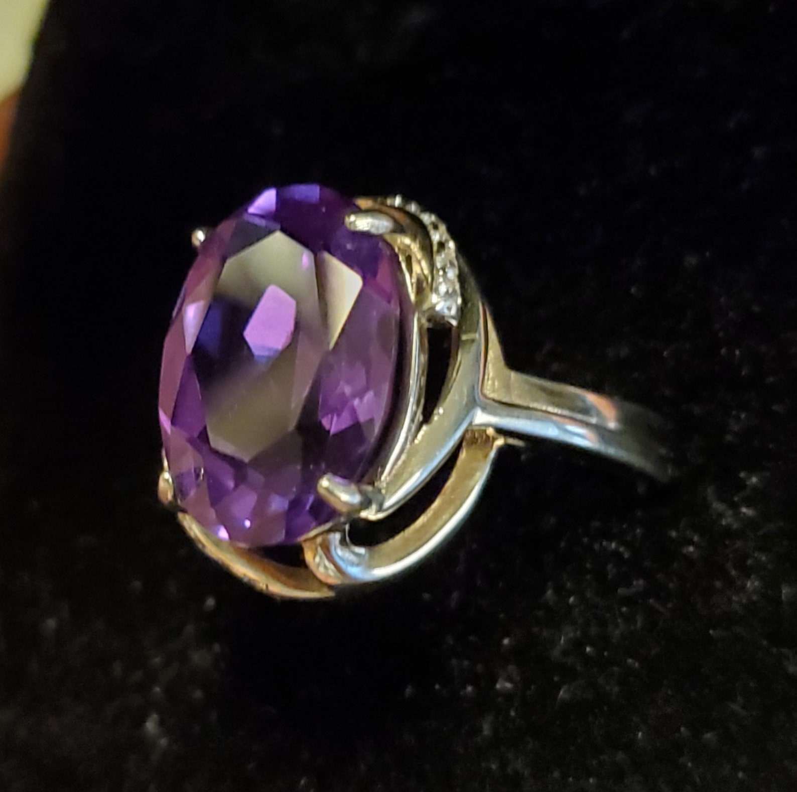 Big Alexandrite Ring, Beautiful 10x14mm Premium Synthetic Gem, 925 ...