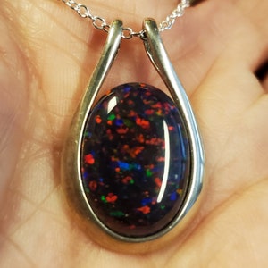 Black Cherry Opal Necklace/earring Set, See Video for Cherry Fire ...