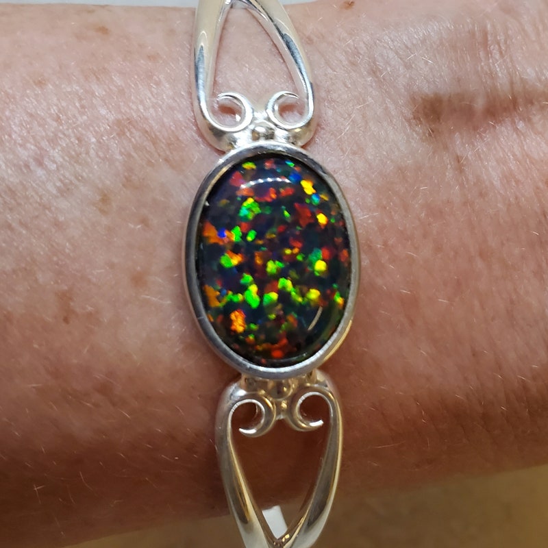 Big Opal Bracelet Cuff - Etsy