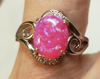 Hot Pink Ring - Etsy