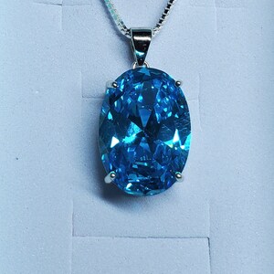Caribbean Blue Gem Necklace, See Amazing Color & Sparkle on ...