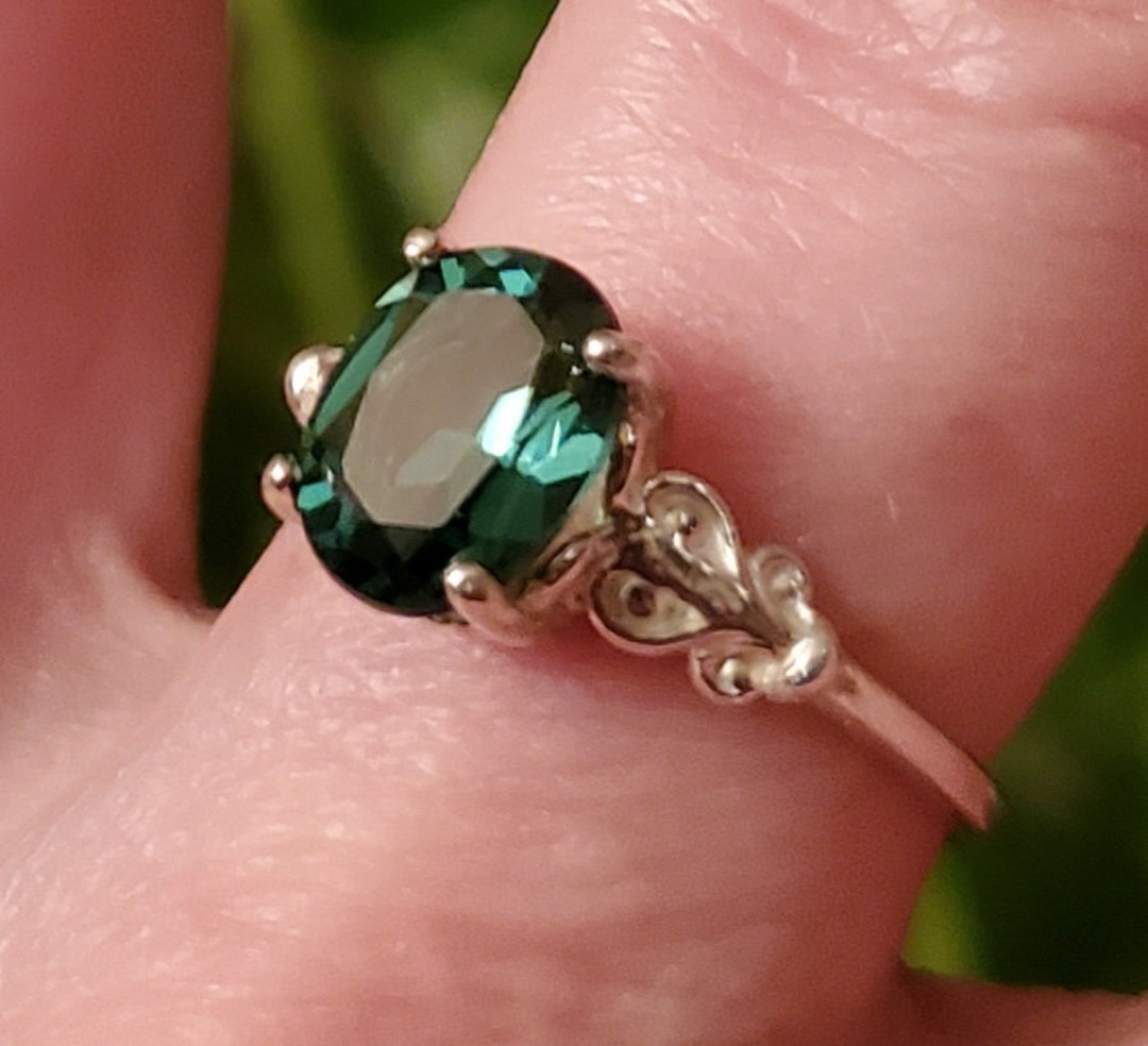 Alexandrite Color Change Ring, Watch Whole Video for Colors! 9x7mm 2 Ct ...