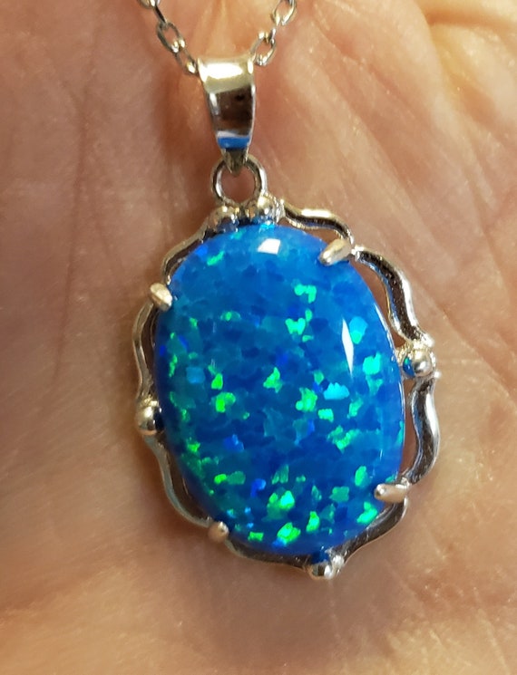 Big blue necklace store