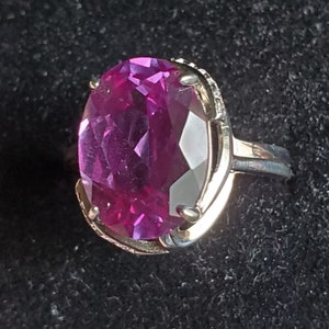 Big Alexandrite Ring, Beautiful 10x14mm Premium Synthetic Gem, 925 ...