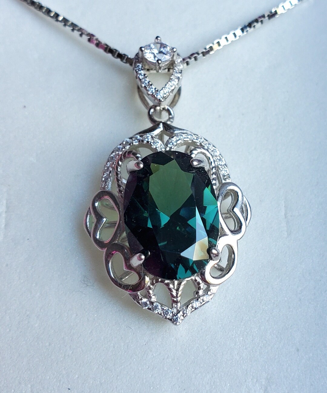 Big Alexandrite Color-change Rococo Necklace, Watch Video! 10x14mm ...