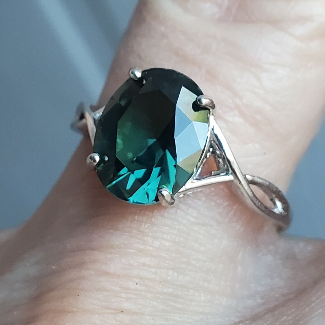 Alexandrite Color-change Ring, See Video for Color Change! 8x10mm 3.6 ...