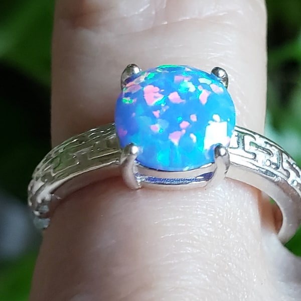 Shop Blue Opal Ring - Etsy