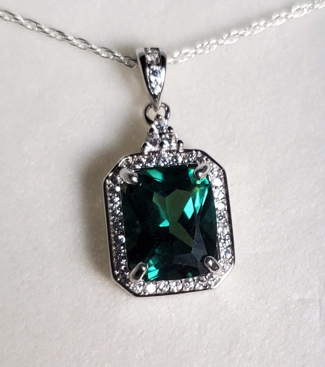 Alexandrite Color-change Rectangle Pendant,see Video! 8x10mm 3.9 Ct ...