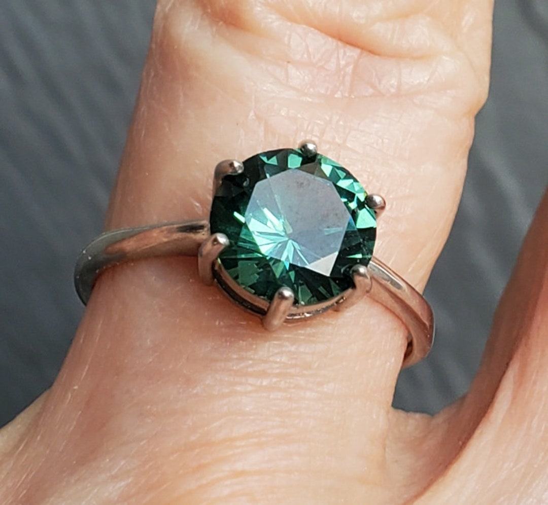 Alexandrite Color-change Round Ring, See Colors on Video! 8mm 2.2 Ct ...